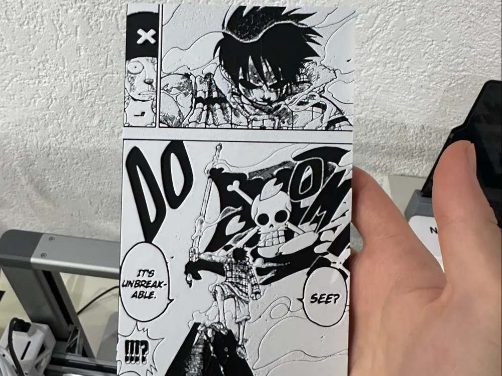 Luffy unbreakable - Manga Panel - Hueforge - Free 3D Print Model ...