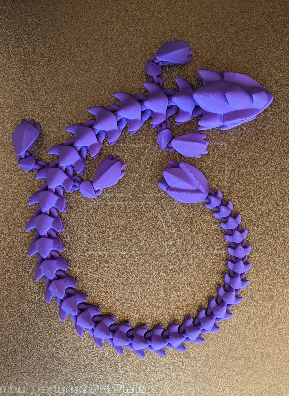 Articulated Dragon 001 - Large, Short & Keychain - Free 3D Print Model ...