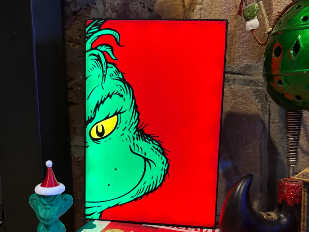 Caja de luz estilo clásico de El Grinch por Larry Swope MakerWorld ...