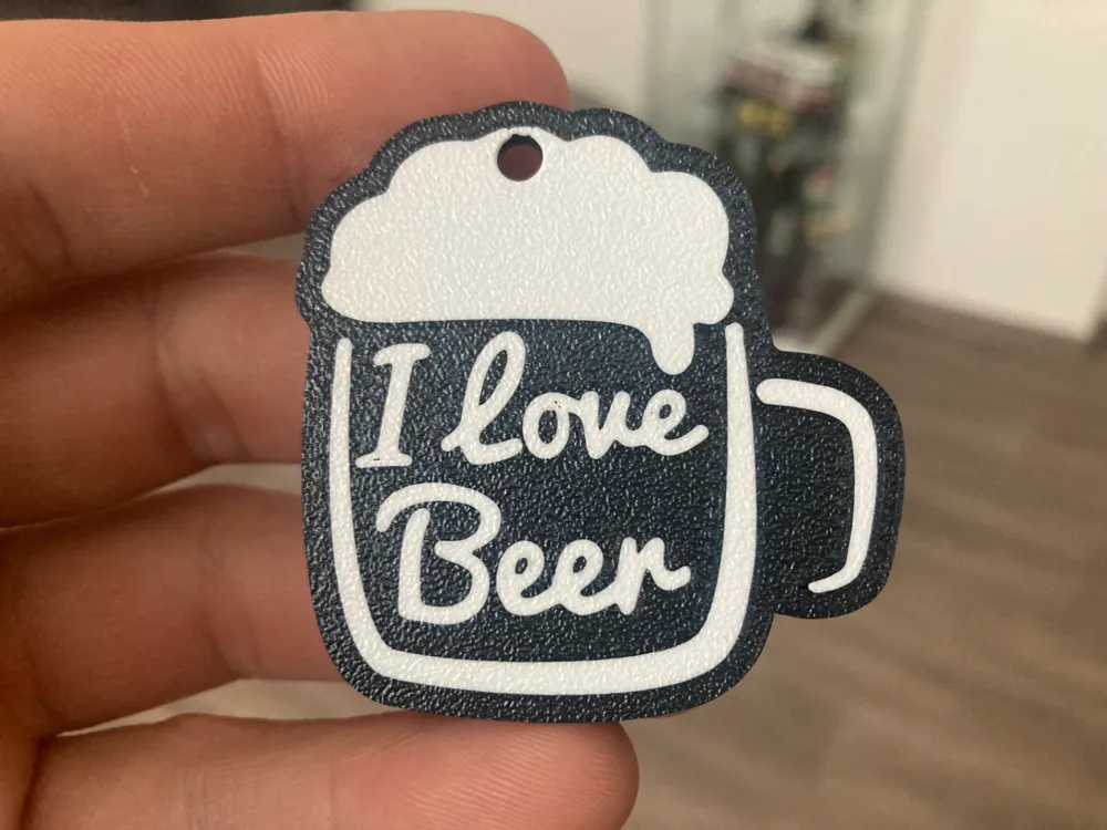 I love beer keychain by jakubhroch - MakerWorld