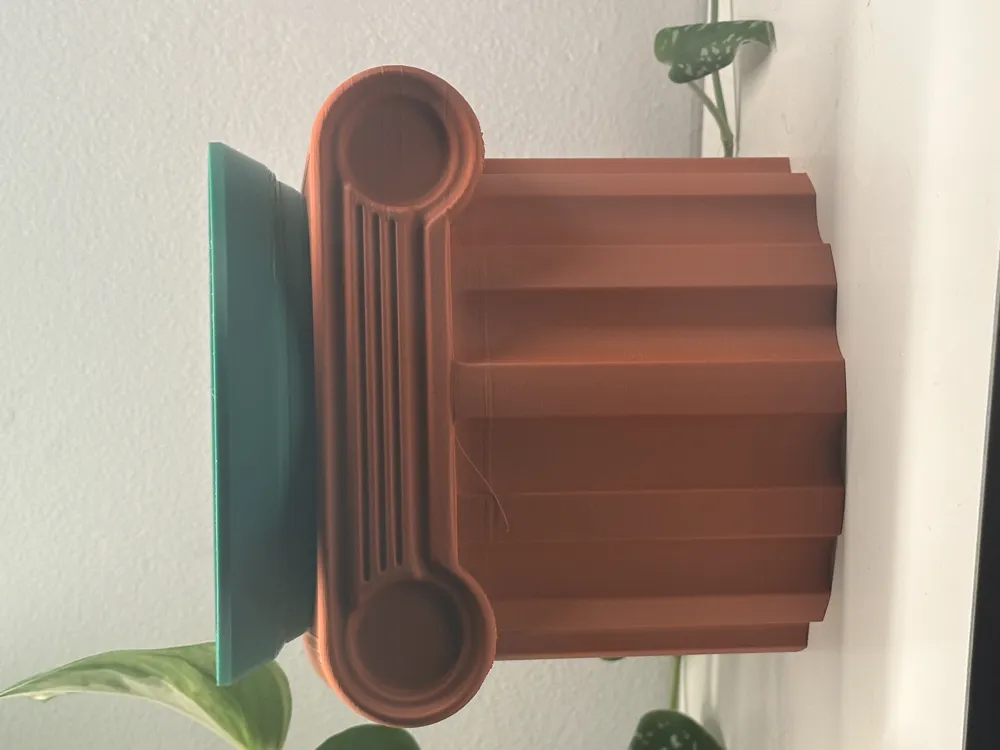 Roman Column Plant Pot With Hidden Drip Tray - Free 3D Print Model ...