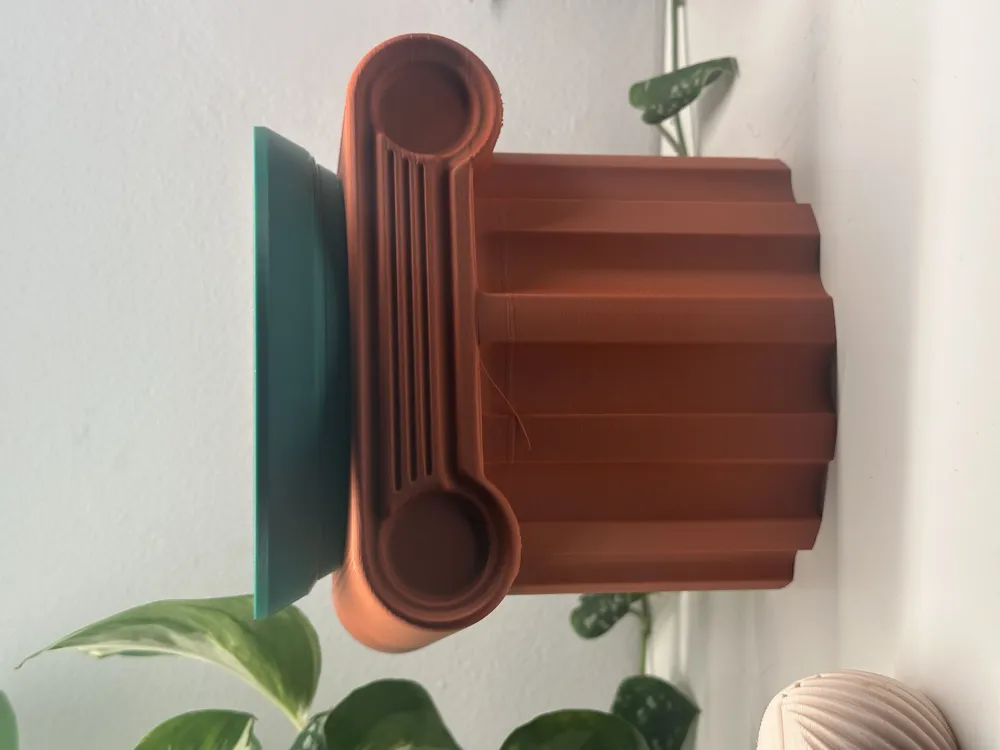 Roman Column Plant Pot With Hidden Drip Tray - Free 3D Print Model ...
