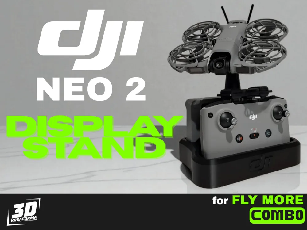 DJI Neo 2 Fly More Combo Stand - Free 3D Print Model - MakerWorld