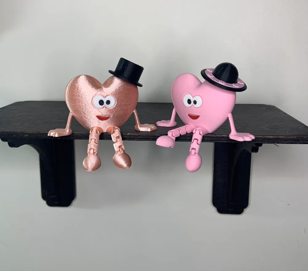 Mr Heart & Miss Heart Family by Slowpoke's Workshop - MakerWorld