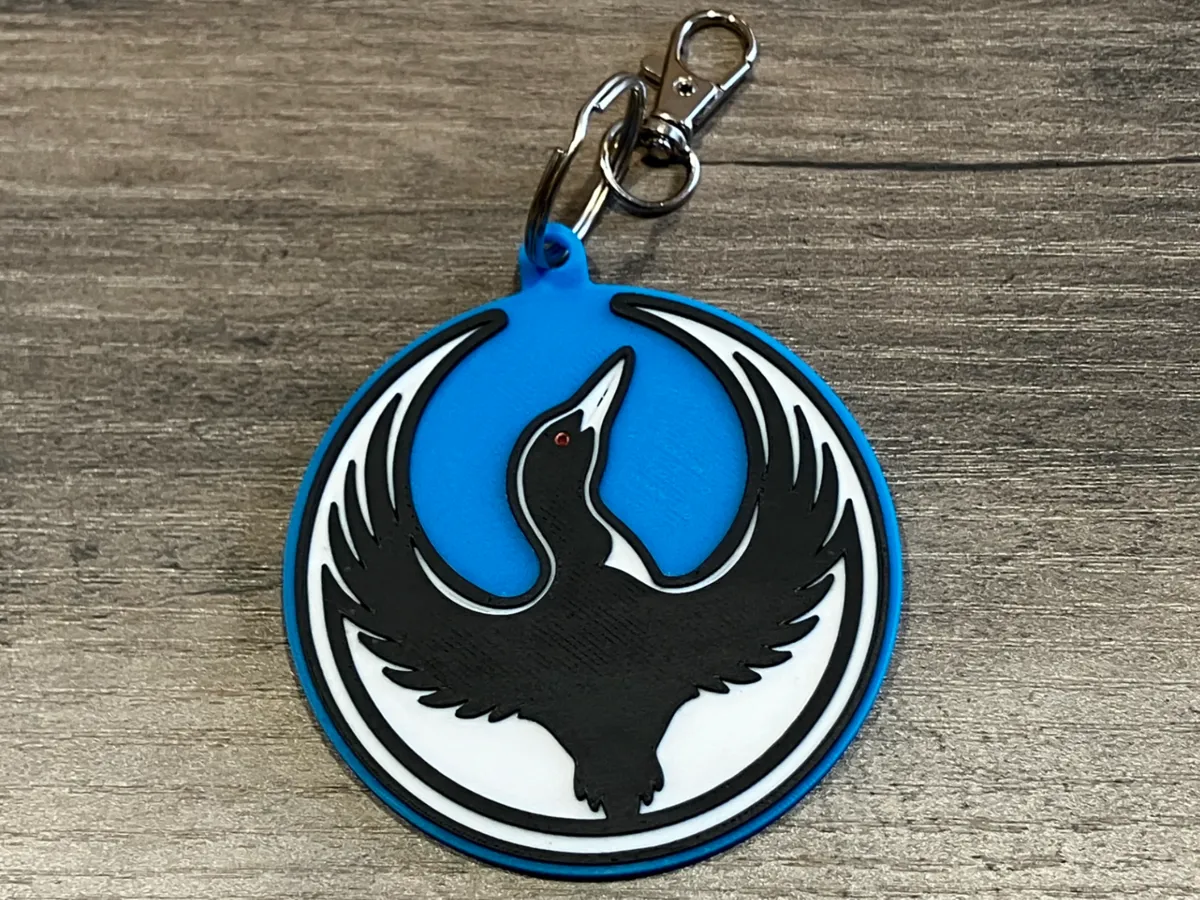 Minnesota Loon Rebel Alliance Keychain - Free 3D Print Model - MakerWorld