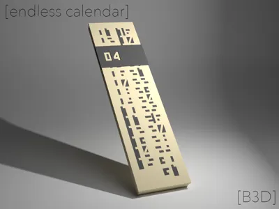 [endless calendar] by [B3D] MakerWorld: Download Free 3D Models