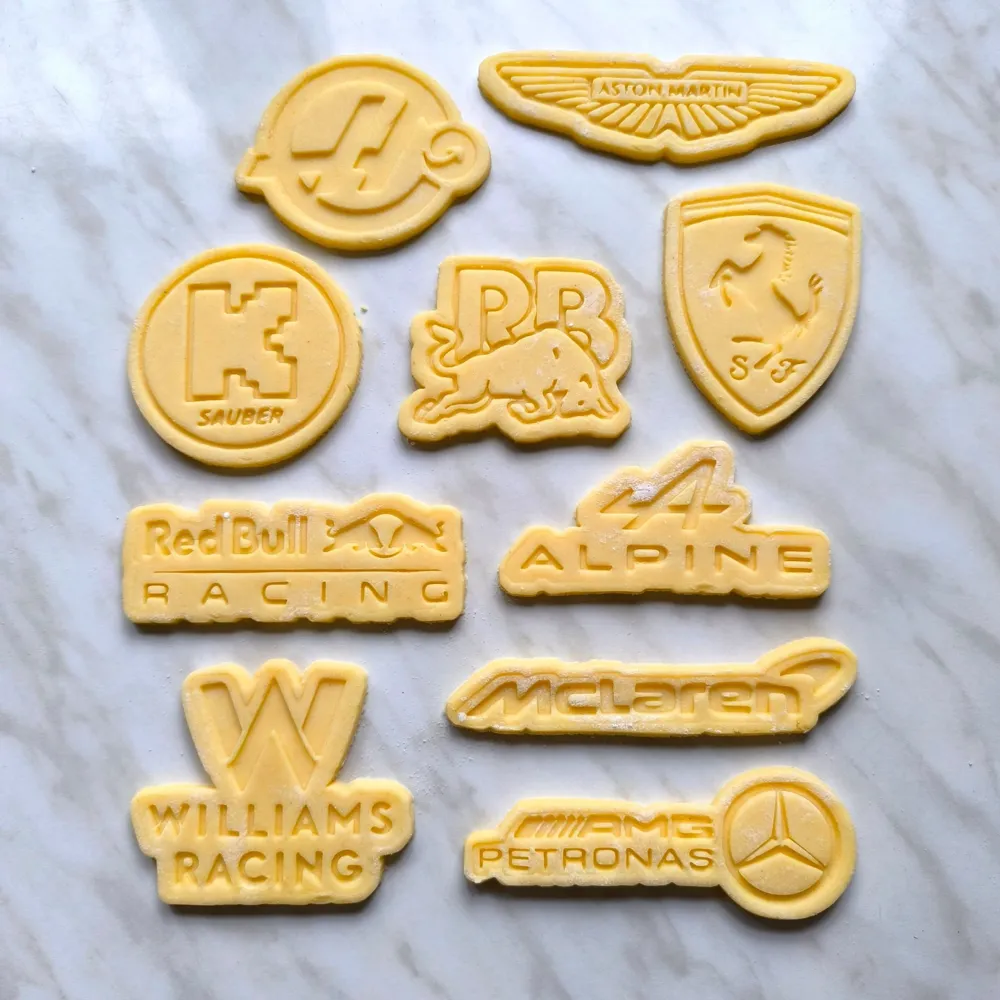 Formula 1-Themed Cookie Cutters by 3DOmli MakerWorld: Download Free 3D ...