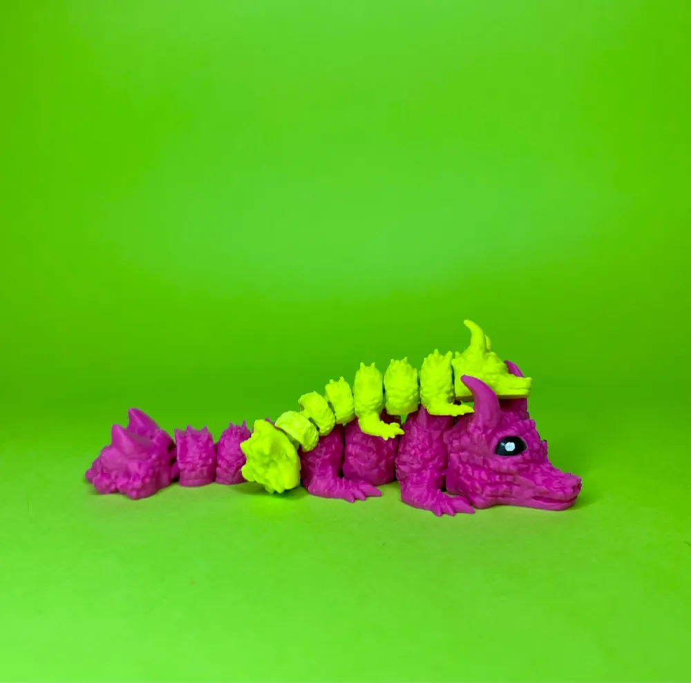 Articulated baby Stone Dragon (Wingless) by Bash Studio 3D MakerWorld ...