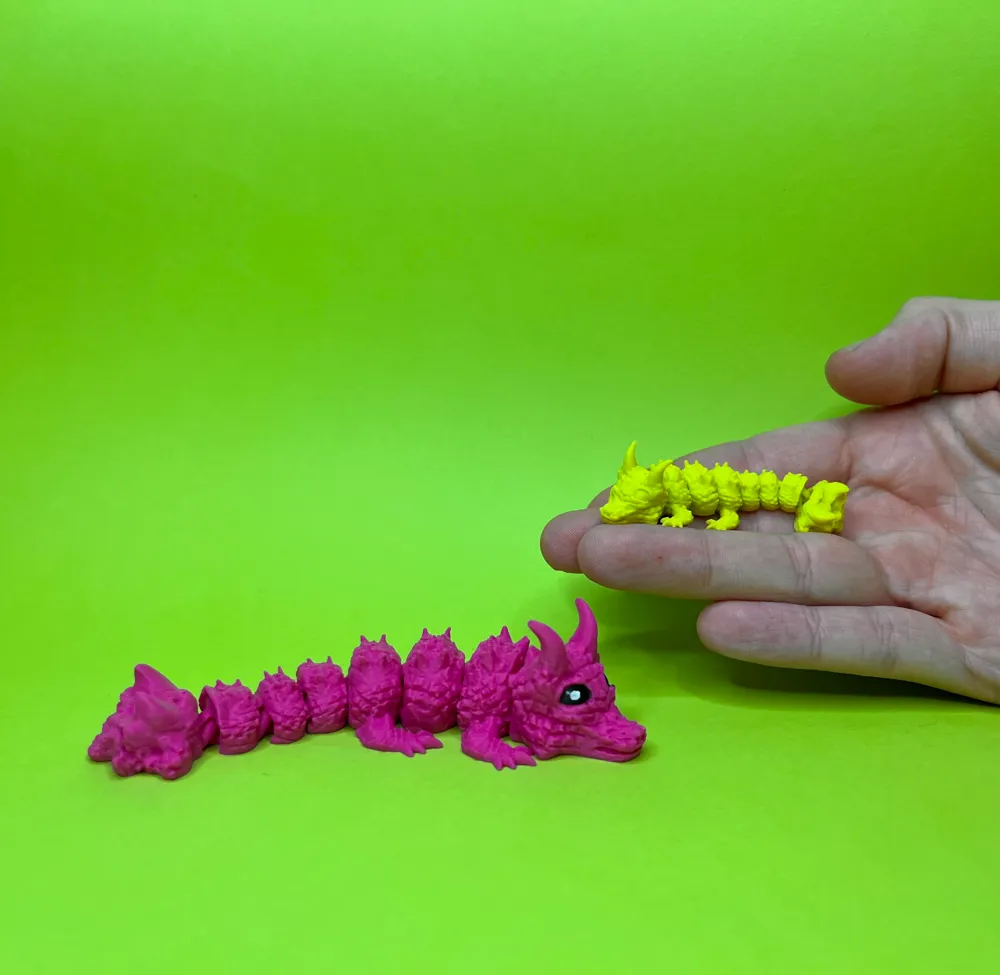 Articulated baby Stone Dragon (Wingless) by Bash Studio 3D MakerWorld ...