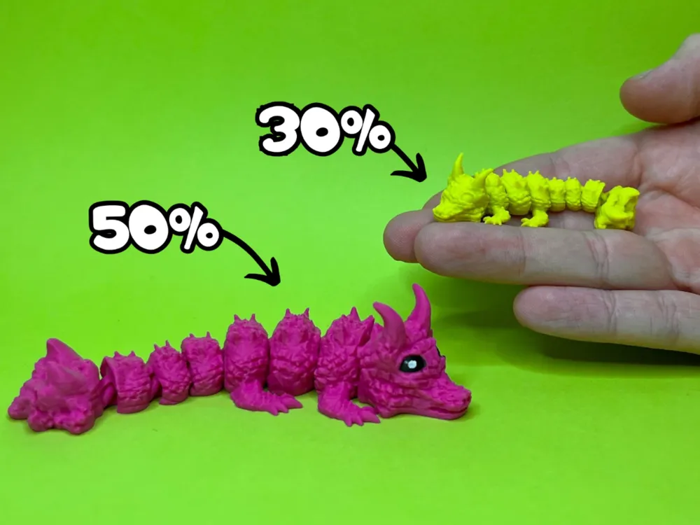 Articulated baby Stone Dragon (Wingless) by Bash Studio 3D MakerWorld ...