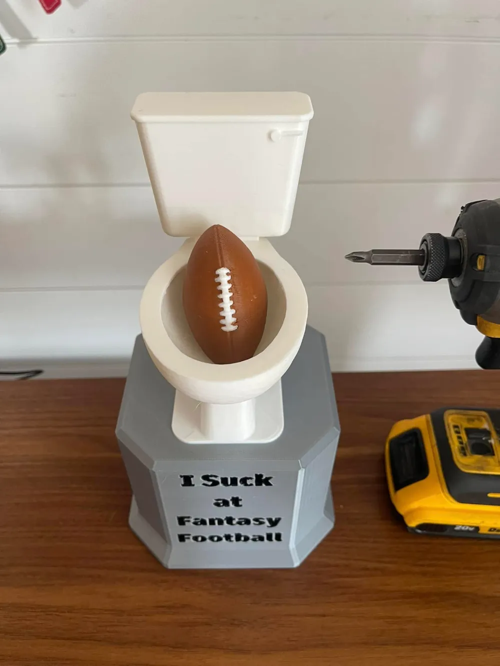Fantasy Football Trophy For Losers by Bigturbo1320 - MakerWorld