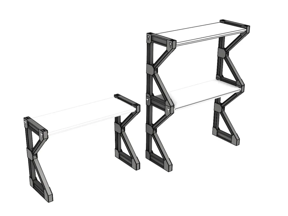 Stackable Shelf by Lyuxxx MakerWorld: Download Free 3D Models
