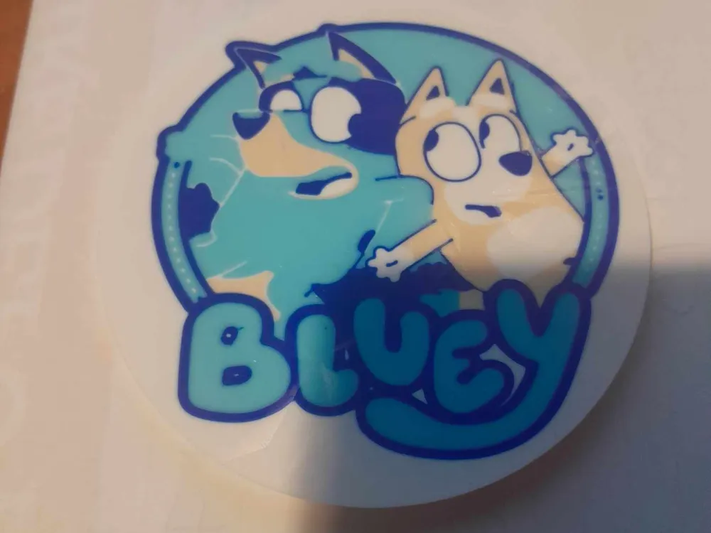 bluey drink coasters by seanmp71 - MakerWorld