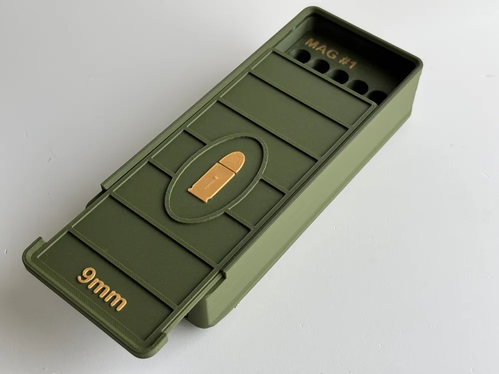 Ammo Box 9mm 46 Round for three 15 Round Mags + 1 by Coconut MakerWorld ...