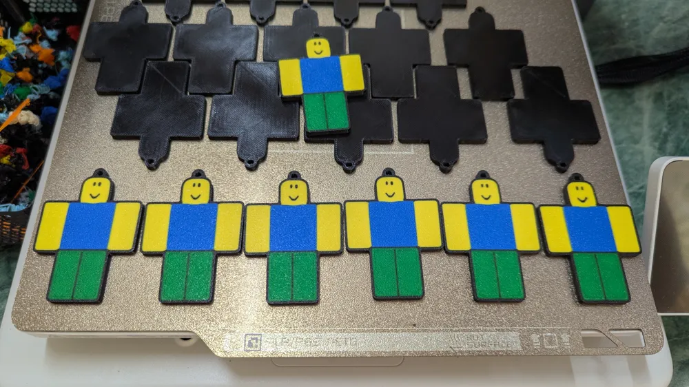 Noob from Roblox keychain - Free 3D Print Model - MakerWorld