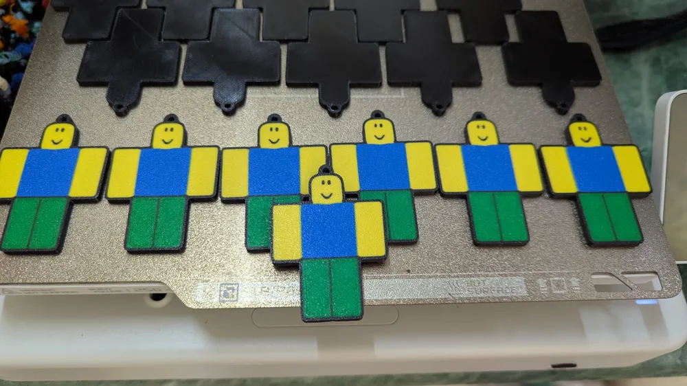 Noob from Roblox keychain - Free 3D Print Model - MakerWorld