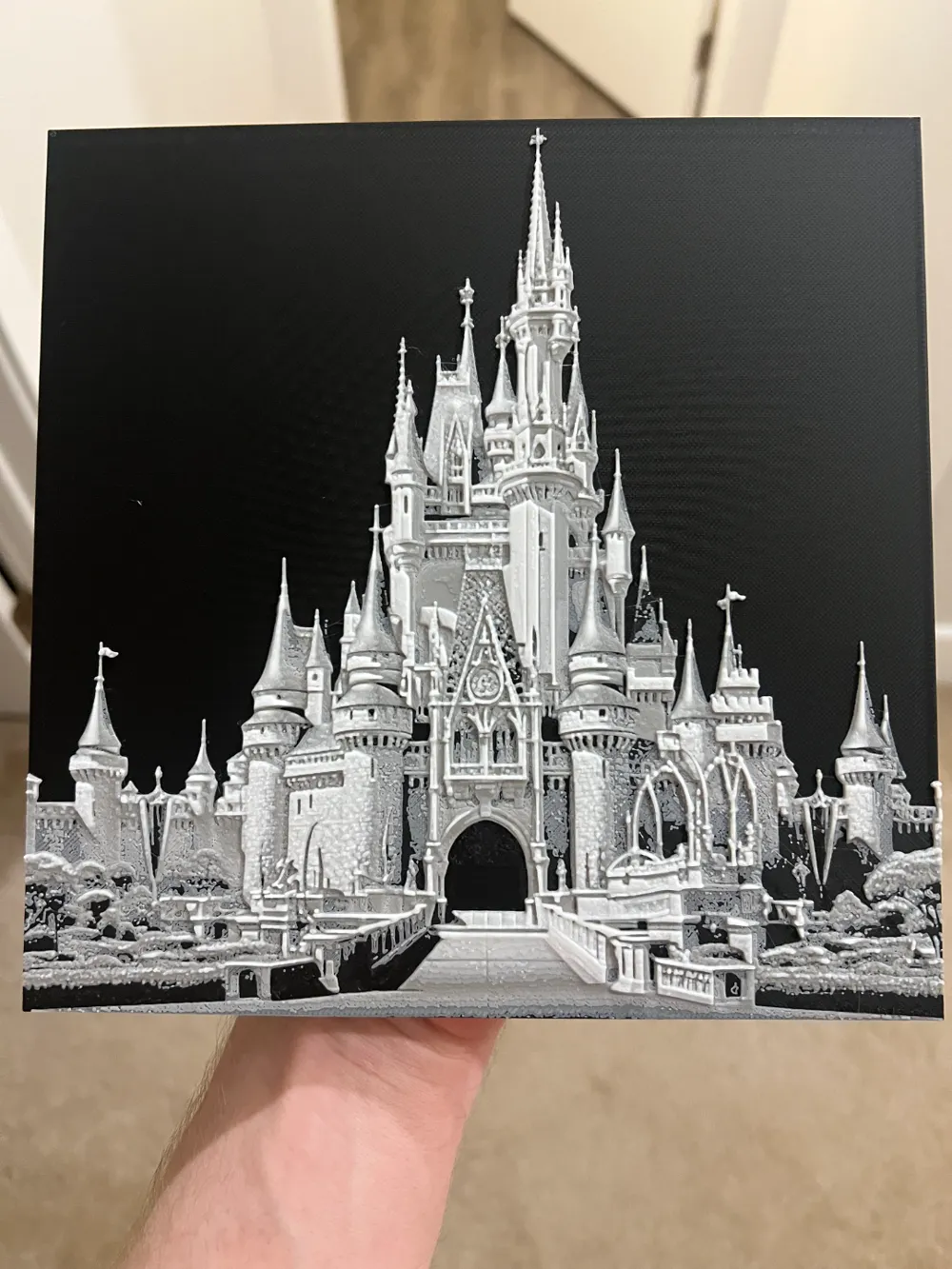 Grayscale Magic Kingdom Art Hueforge by RP47 Designs - MakerWorld