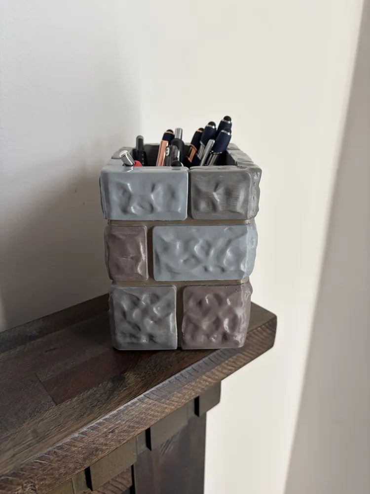 Virginia Tech Hokie Stone Pen Holder – Kostenloses 3D-Druckmodell ...