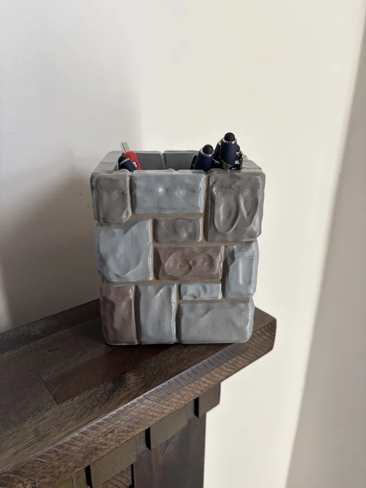 Virginia Tech Hokie Stone Pen Holder – Kostenloses 3D-Druckmodell ...