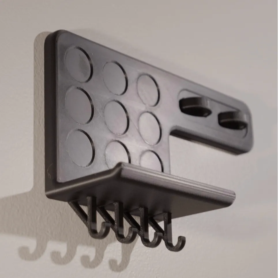 Modern "Catch-all" Shelf (keys+wallet+sunglasses) - Free 3D Print Model ...
