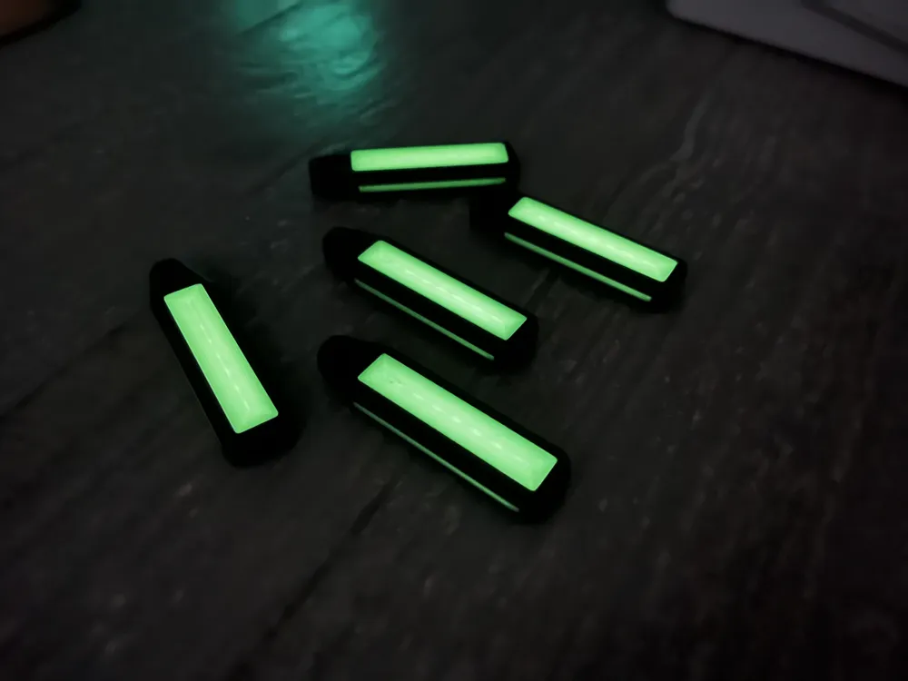 GloTag: an EDC glowing keychain by DSD MakerWorld: Download Free 3D Models