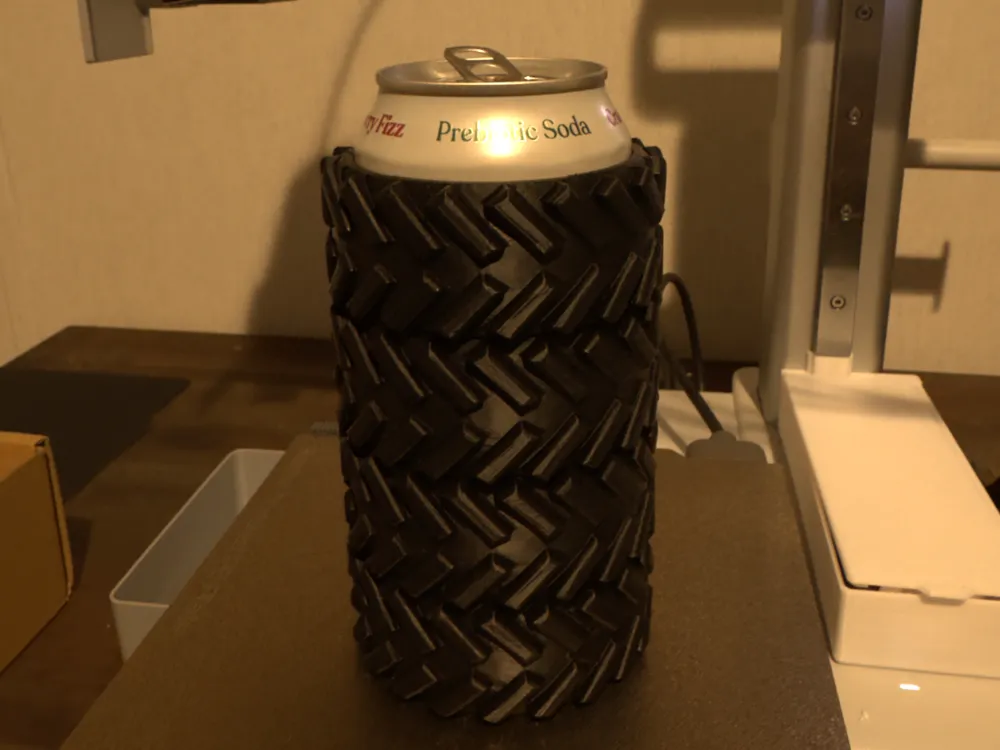 Mud Tire Koozie - Offroad Tire Can Holder - Free 3D Print Model ...