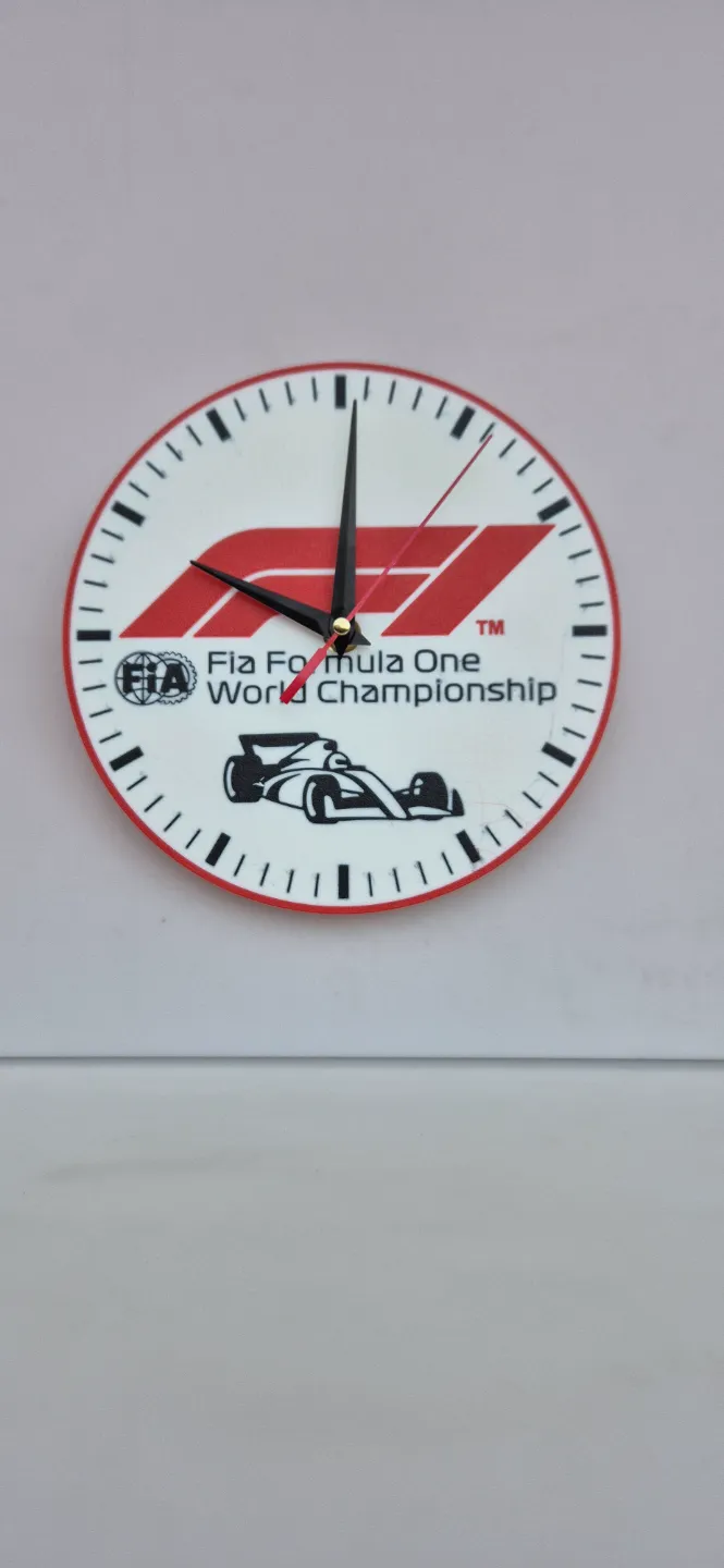 F1 clock, Formula 1 wall - stand clock, FIA by Jendapce - MakerWorld