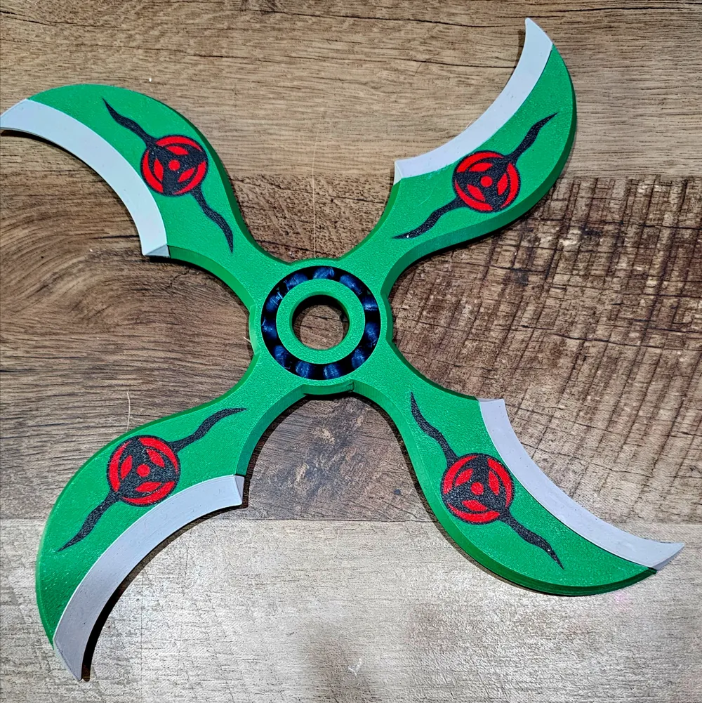 Kakashi Themed Demon Wind Shuriken - Free 3D Print Model - MakerWorld