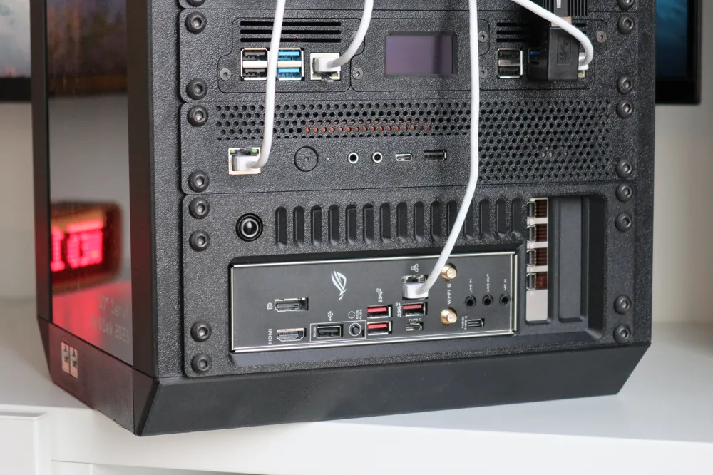 2U mini ITX motherboard 10"rack panel with PCIe - MakerWorld 3D Model ...