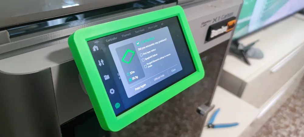 X1c touchscreen frame by thedecember87 - MakerWorld