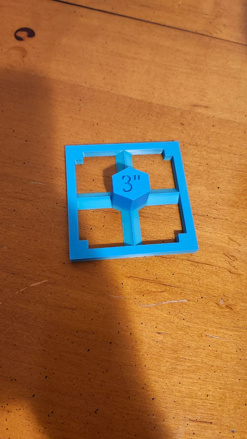 Quilting Template Squares 3" 4" 6" 8" inch - Free 3D Print Model ...