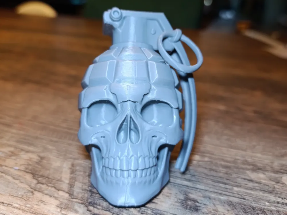 Grenade Skull - Free 3D Print Model - MakerWorld