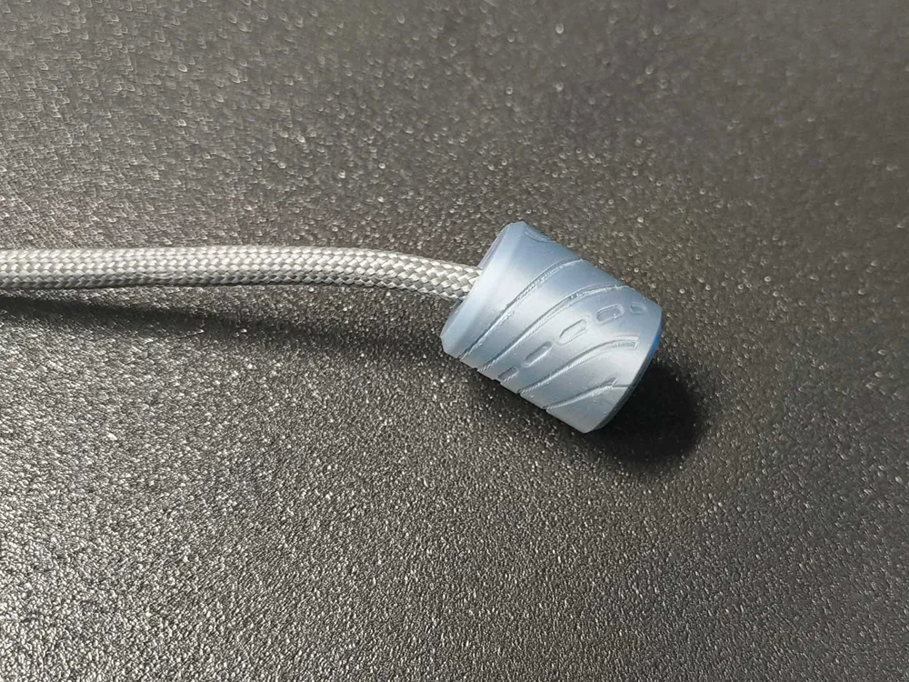 Paracord end cap with topo pattern - EDC bead by samulski - MakerWorld