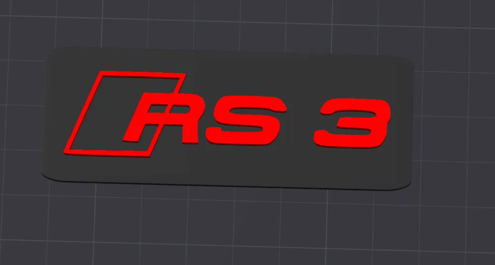 Audi RS3 logo/badge Remixed by Magr099 - MakerWorld