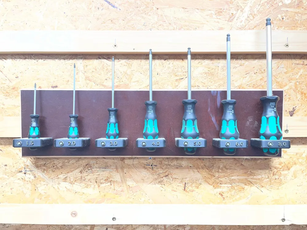 Wera Handle Hold Hex Screwdriver Wall Mount - Free 3D Print Model ...