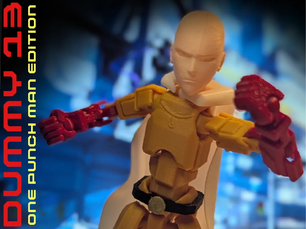 Dummy 13 (One Punch Man Edition) - Free 3D Print Model - MakerWorld