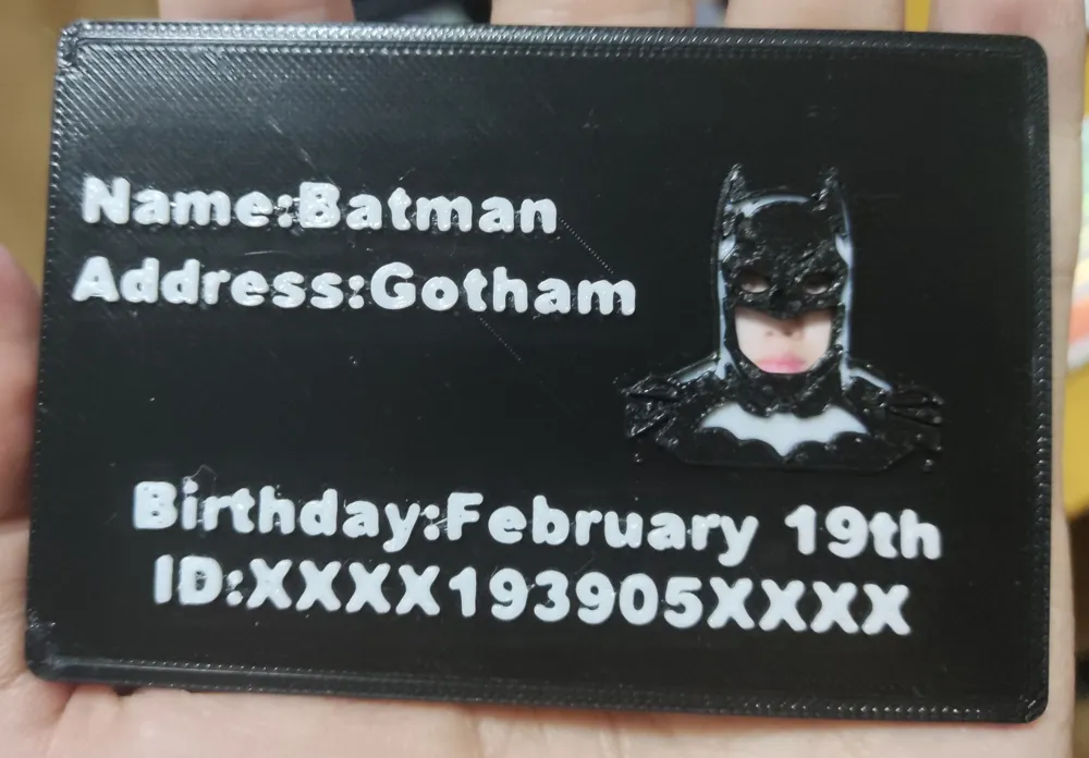 Batman ID Card Holder by user_2652757260 MakerWorld: Download Free 3D ...