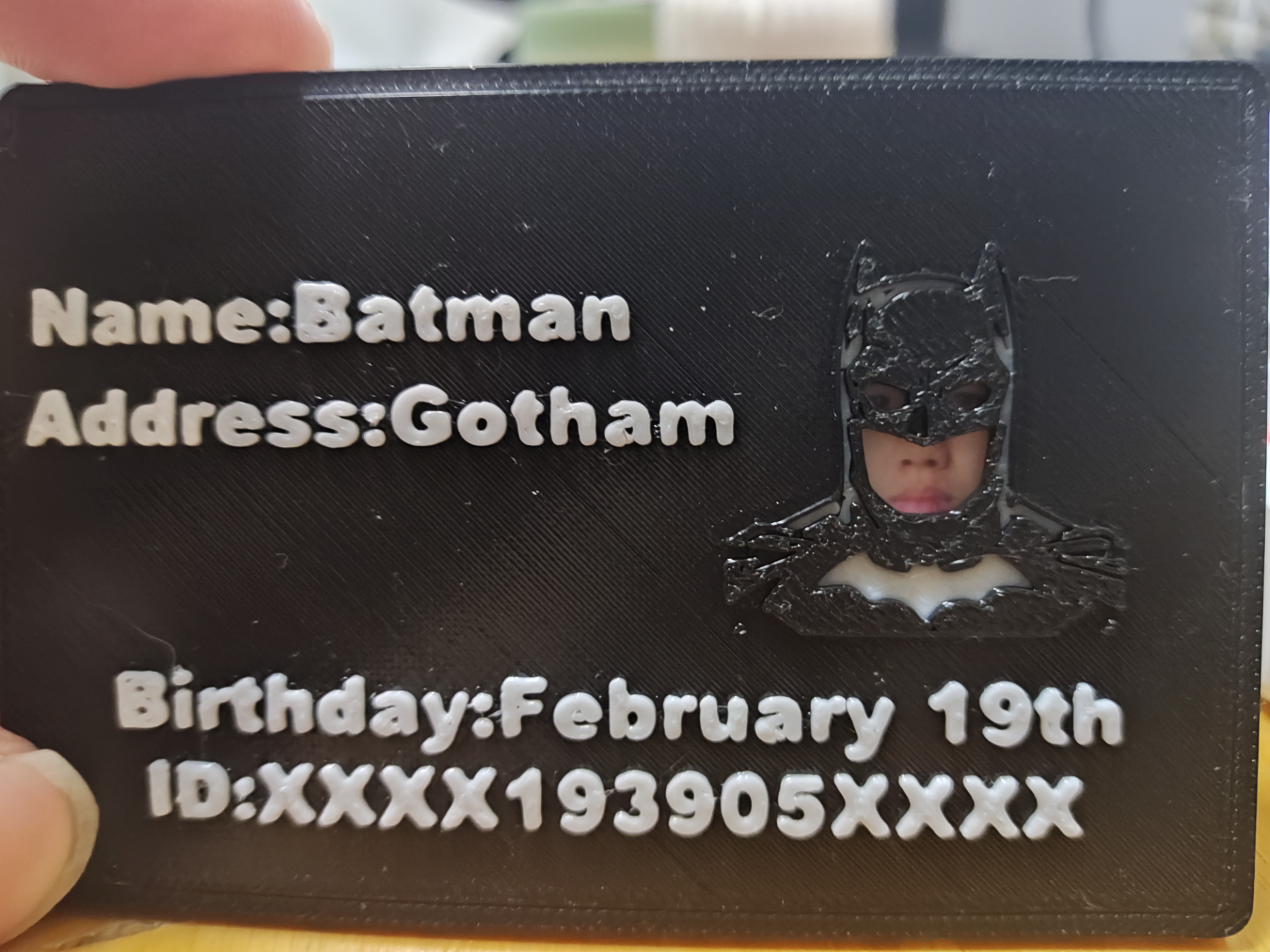 Batman ID Card Holder by user_2652757260 MakerWorld: Download Free 3D ...