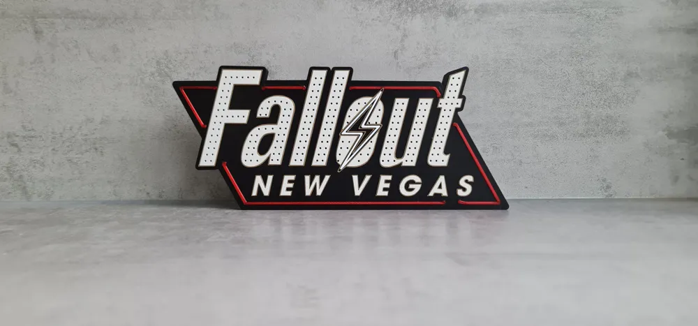 Fallout New Vegas Logo / Sign - Free 3D Print Model - MakerWorld