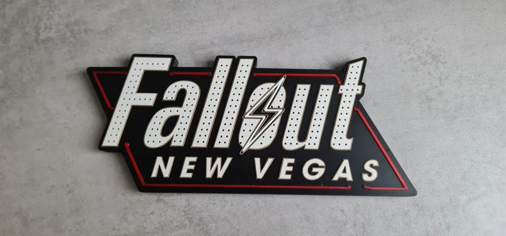 Fallout New Vegas Logo / Sign - Free 3D Print Model - MakerWorld