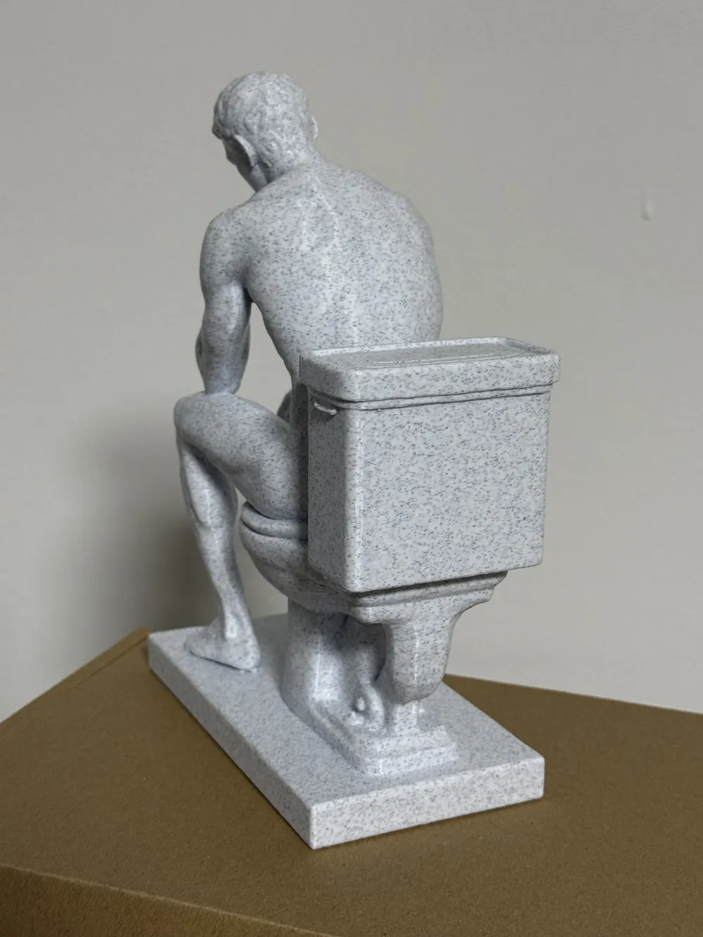 thinker on the toilet - Free 3D Print Model - MakerWorld