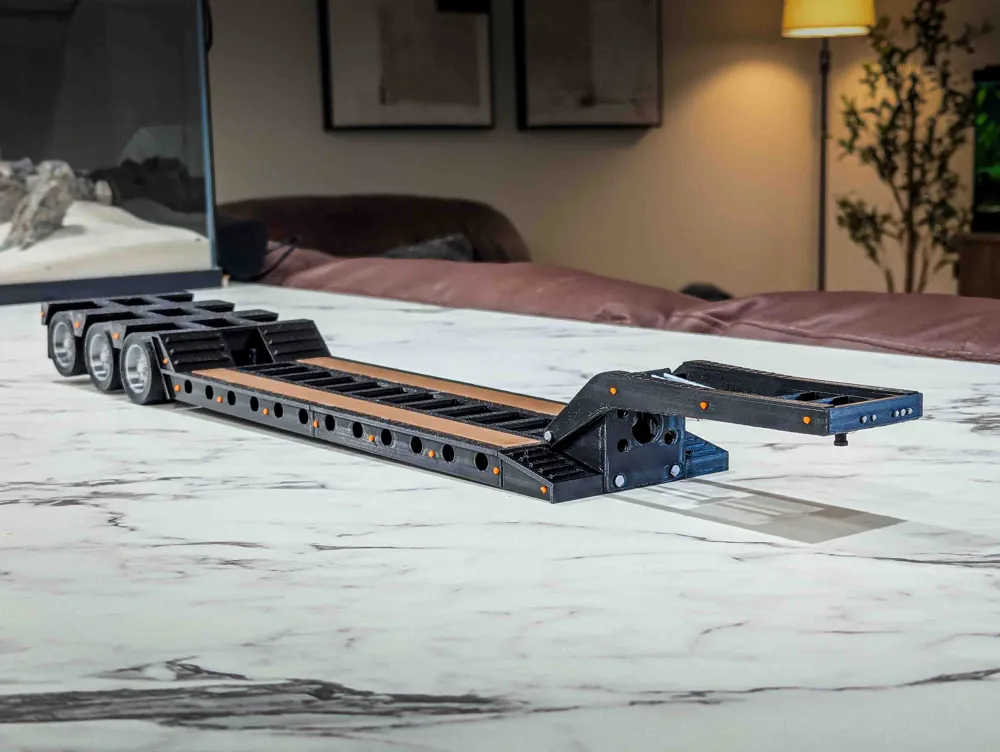 Lowboy Trailer - Free 3D Print Model - MakerWorld