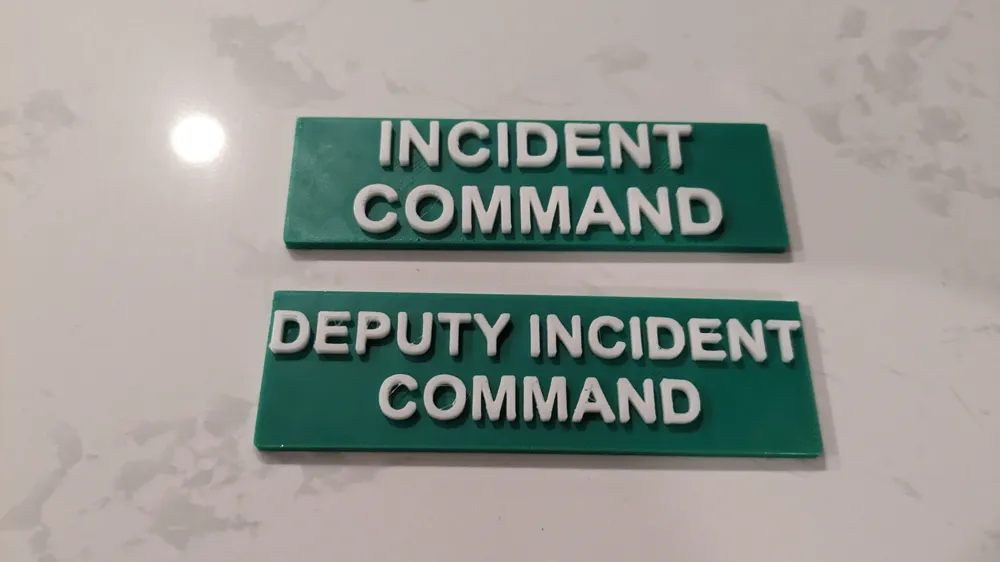 Incident Command System Magnetic Position Placards by Simple Solutions ...