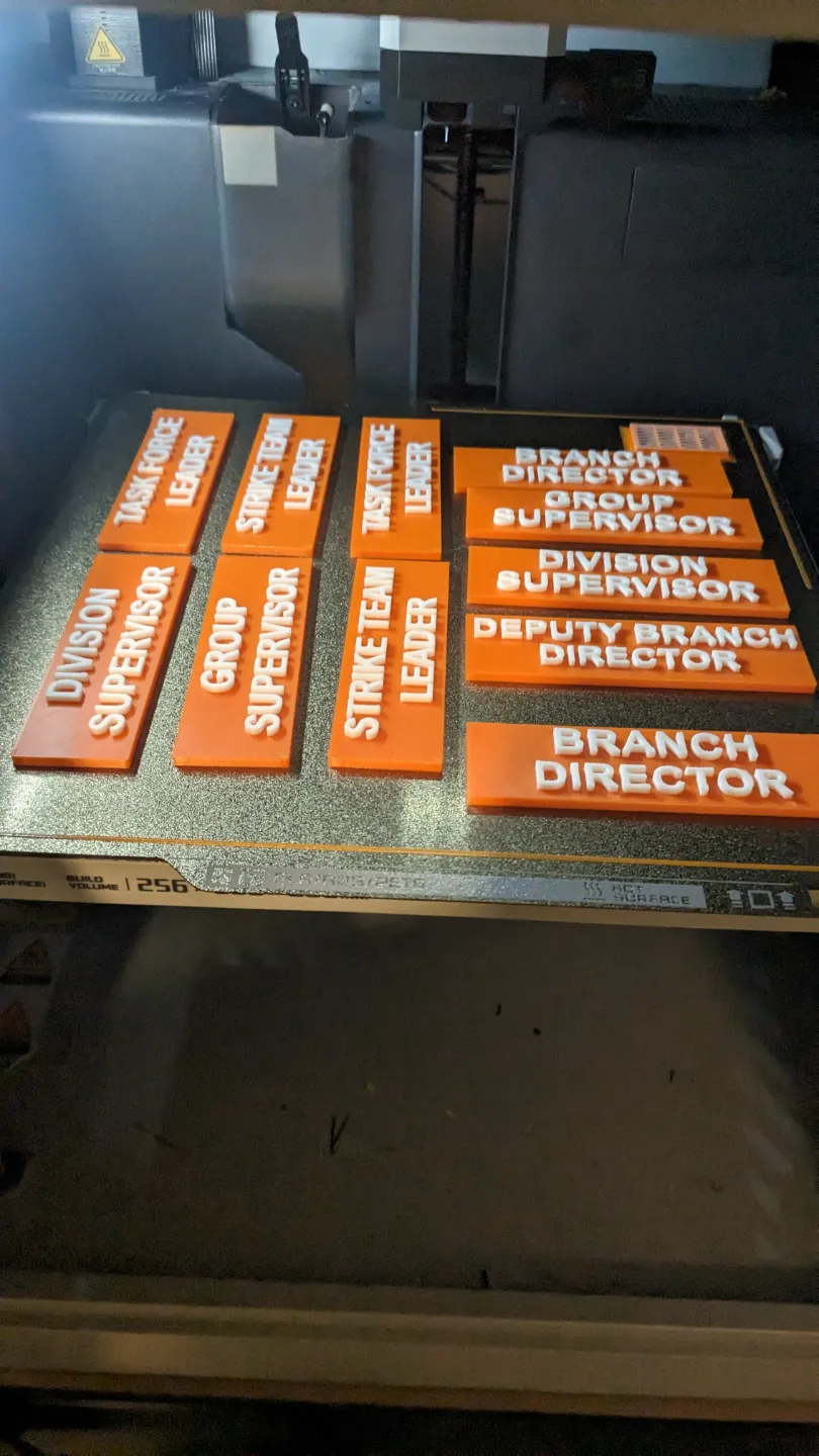 Incident Command System Magnetic Position Placards by Simple Solutions ...