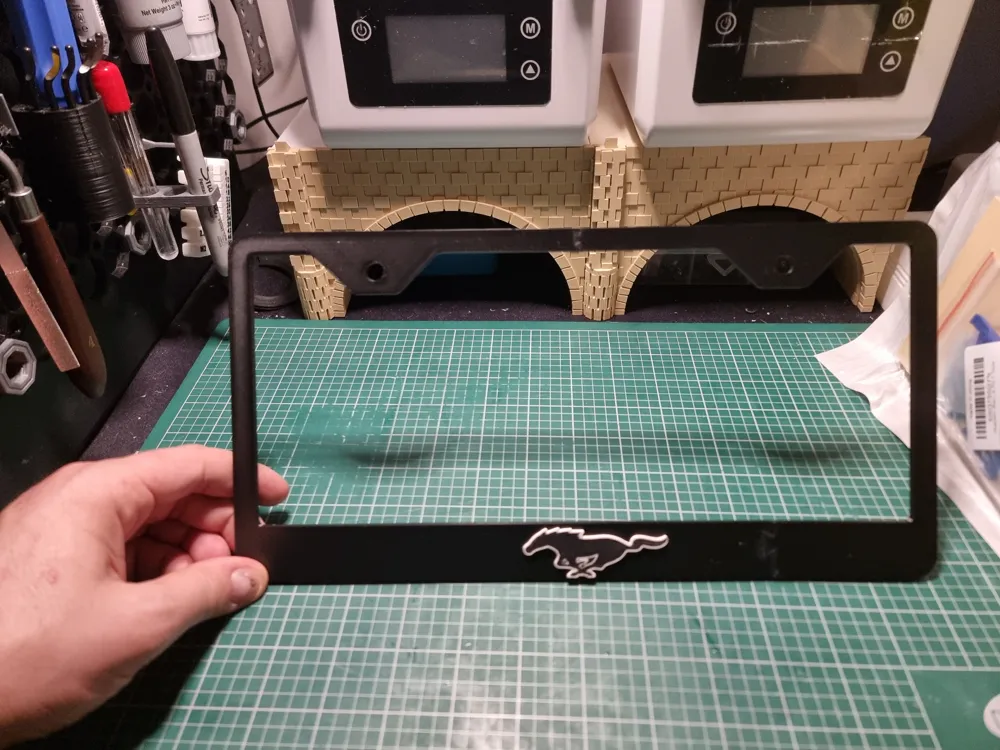 License Plate Frame/Cover for Mustang Mach-e EV by innovUX MakerWorld ...