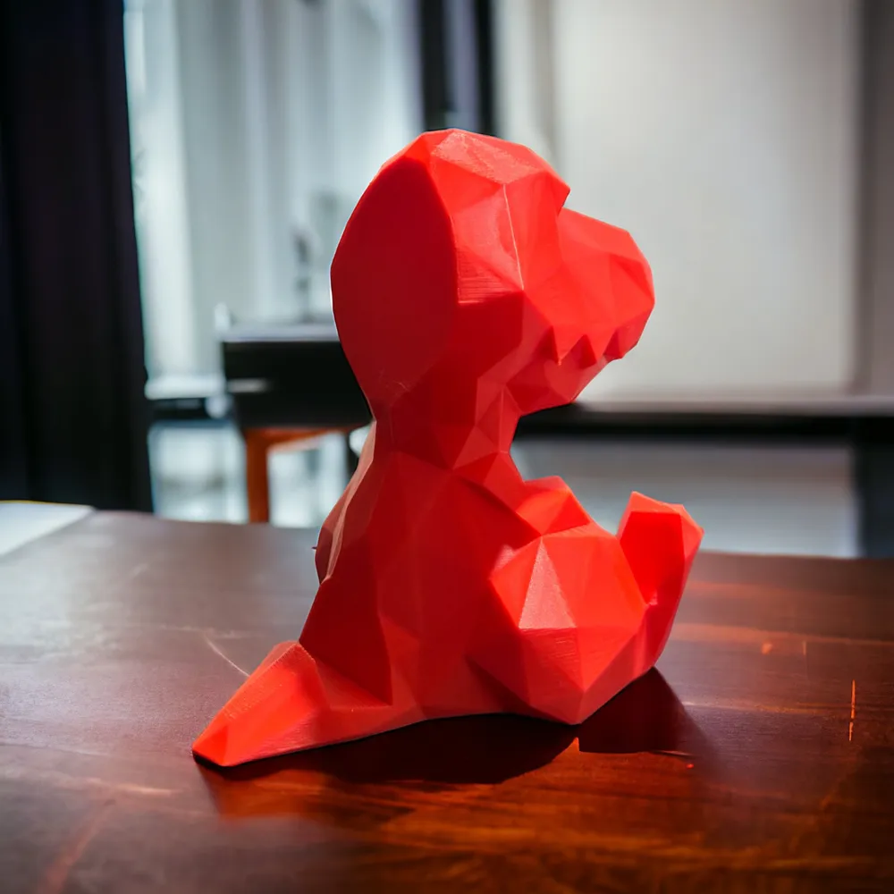 Low Poly T-Rex Phone Stand Remixed by sm4lltig3r - MakerWorld
