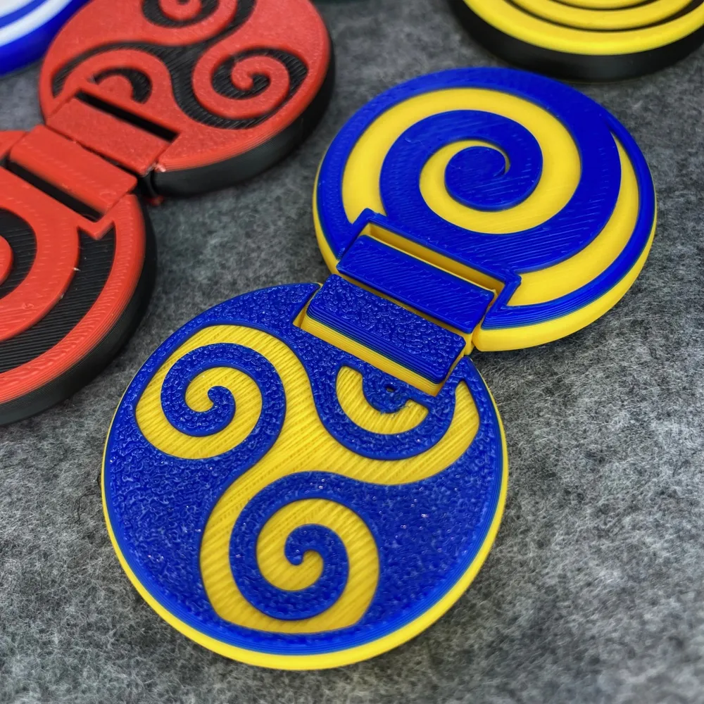 Spiral Slip + Flip Fidget Toy (37 min) - Free 3D Print Model - MakerWorld