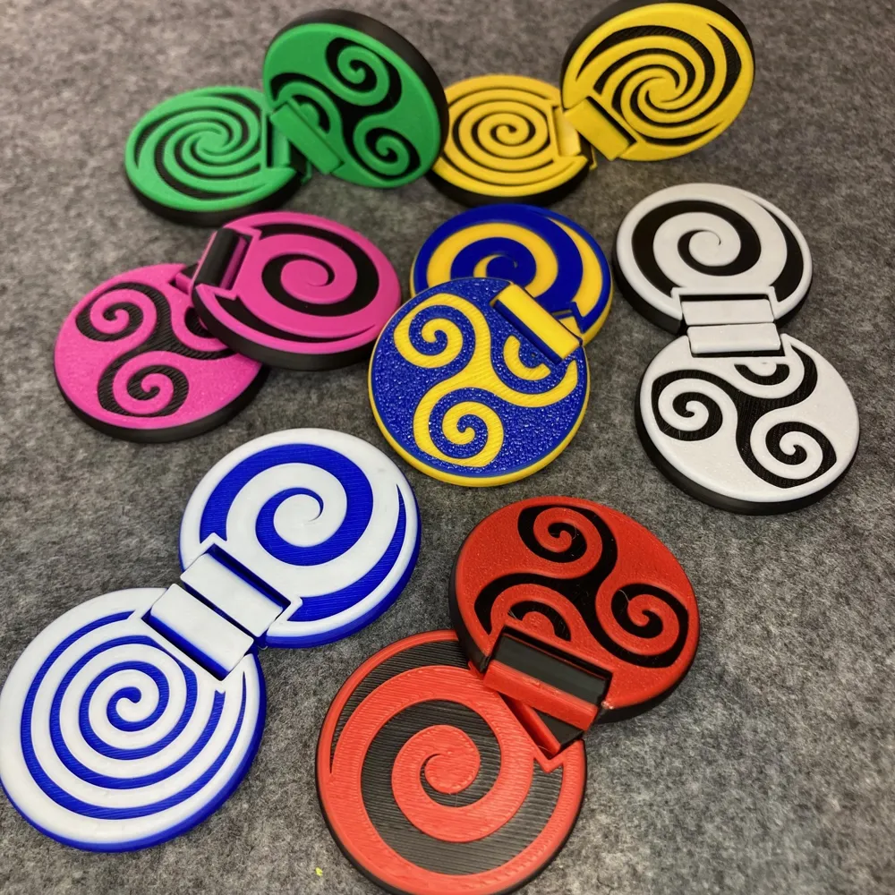 Spiral Slip + Flip Fidget Toy (37 min) - Free 3D Print Model - MakerWorld