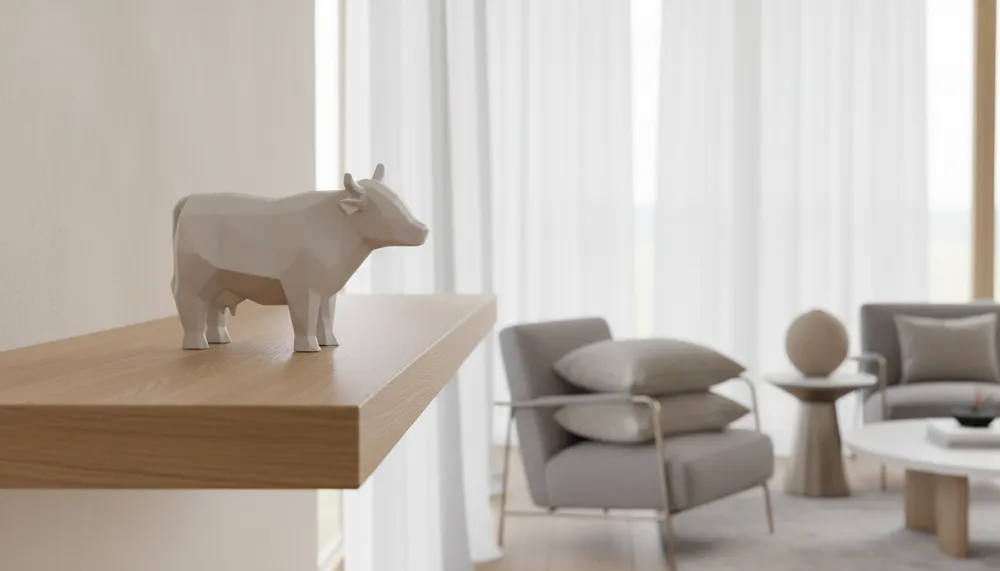 Minimalist Cow Figure - Modern Home Decoration - Free 3D Print Model ...