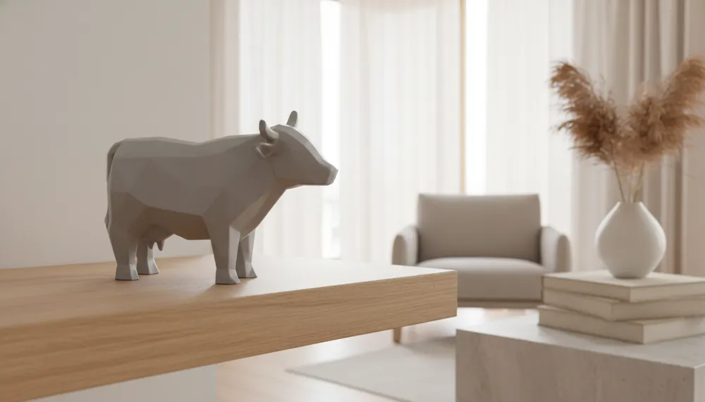 Minimalist Cow Figure - Modern Home Decoration - Free 3D Print Model ...